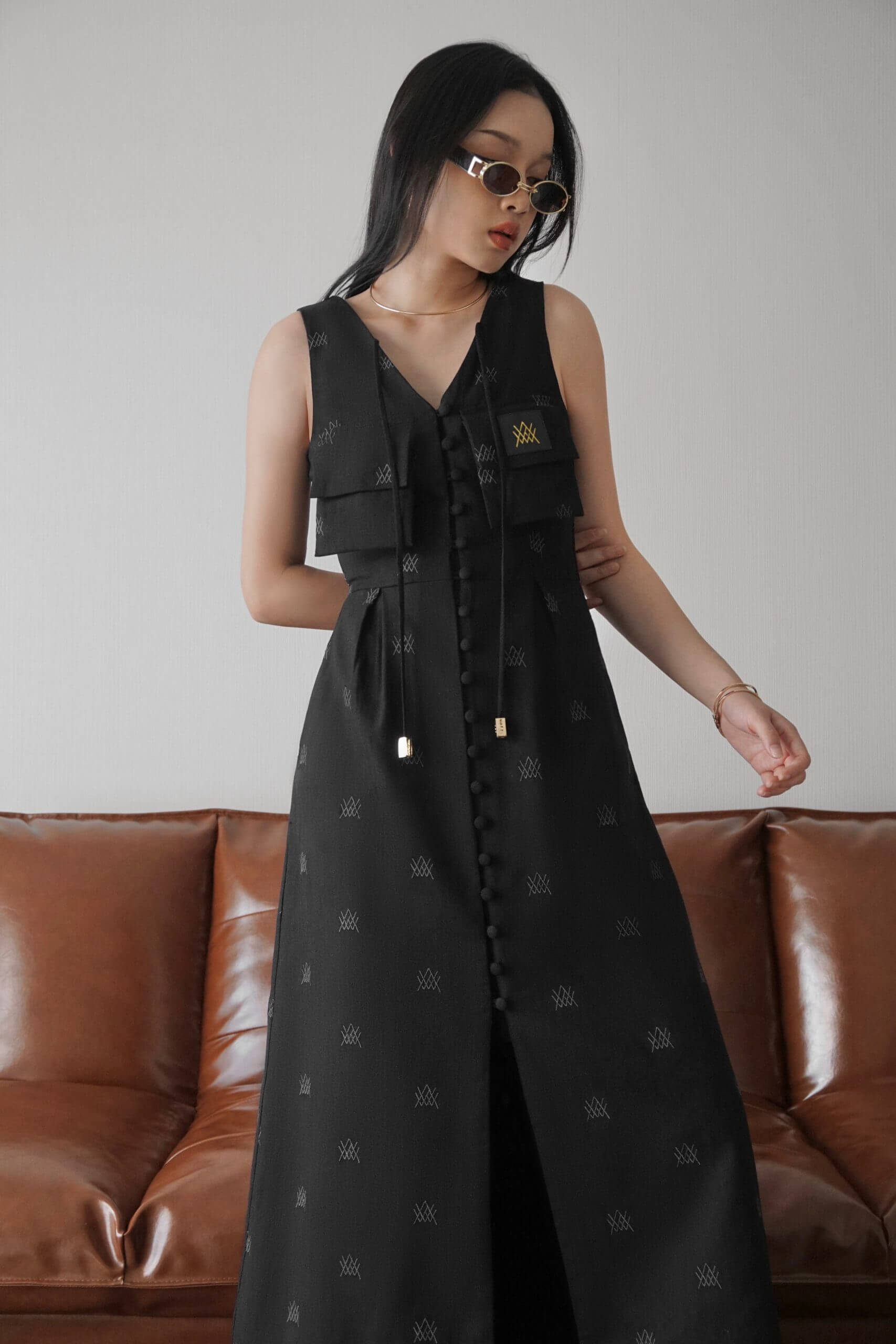 Iris Dress (Monogram) - Wool Wacay